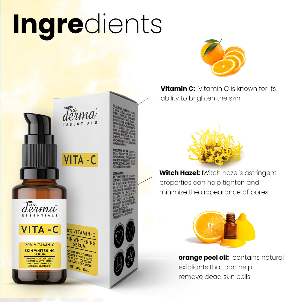True Derma Essentials Vitamin C Skin Brightening Face Serum - 30ml ...